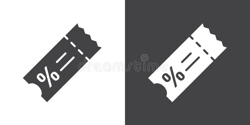 Voucher Icon Thin Line Illustration Set Stock Vector - Illustration of ...
