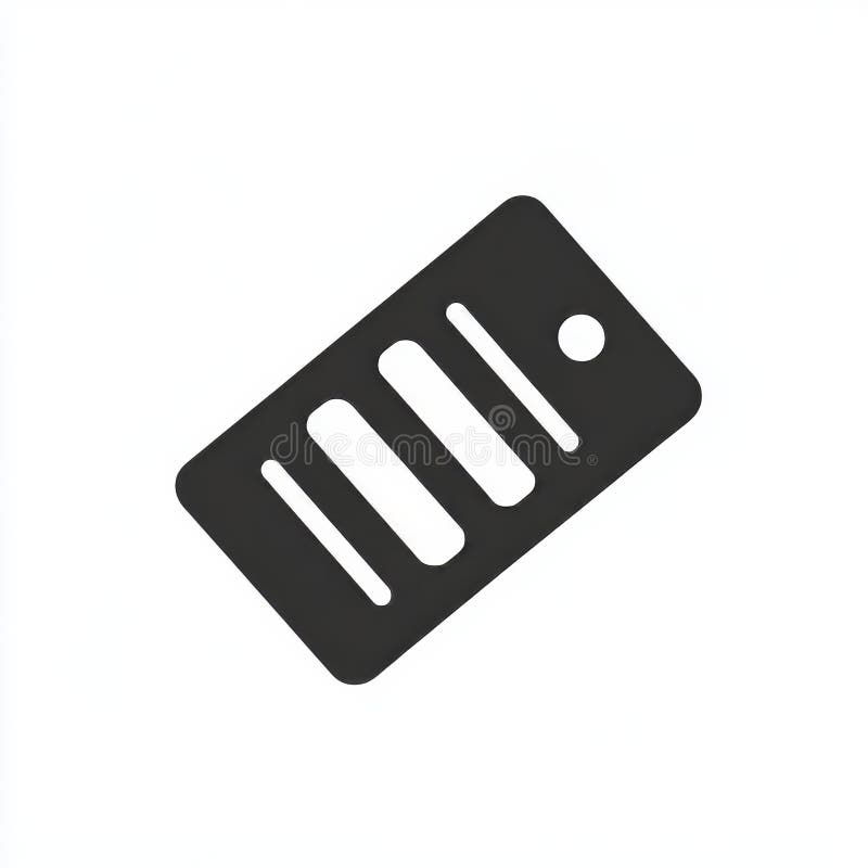 Voucher, Ticket Icon Showcasing a Stock Sticker, Designed in a Flat, Simple Style with a ...