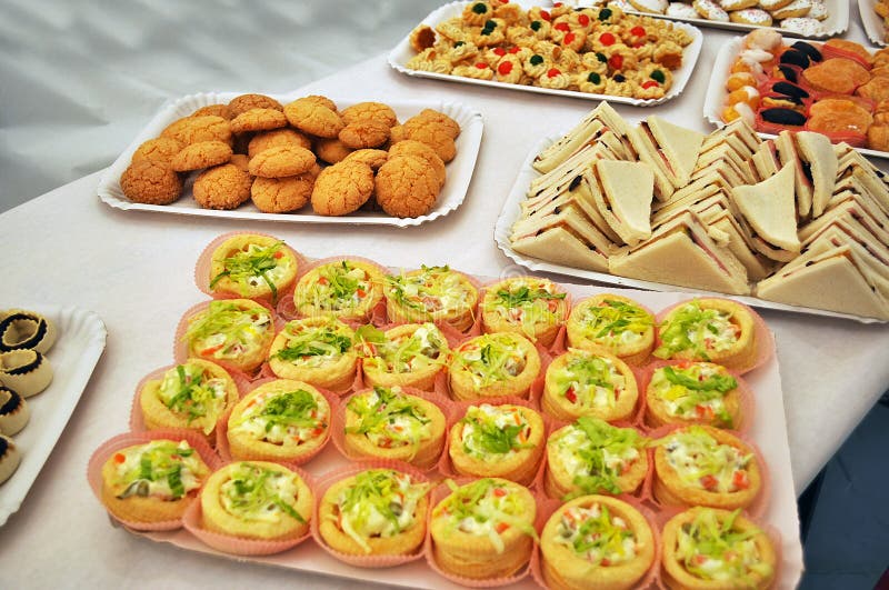 Voulevant stock photo. Image of canape, buffet, sauce - 65145890