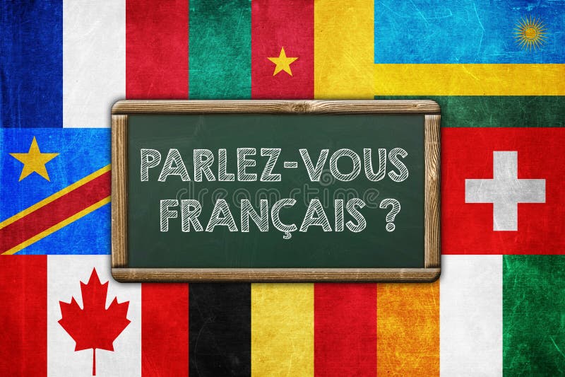 Vous Parlez Français. écrit En Français Illustration Stock ...