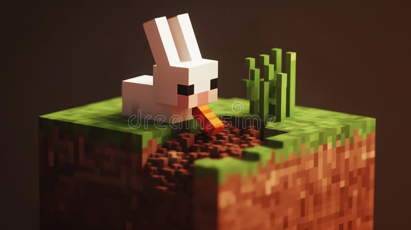 Minecraft Rabbit Stock Illustrations – 12 Minecraft Rabbit Stock ...