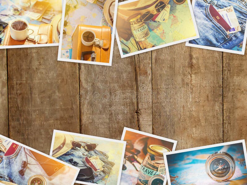 Voyage De Collage Carte Bon Image stock - Image du produisez, chéri ...