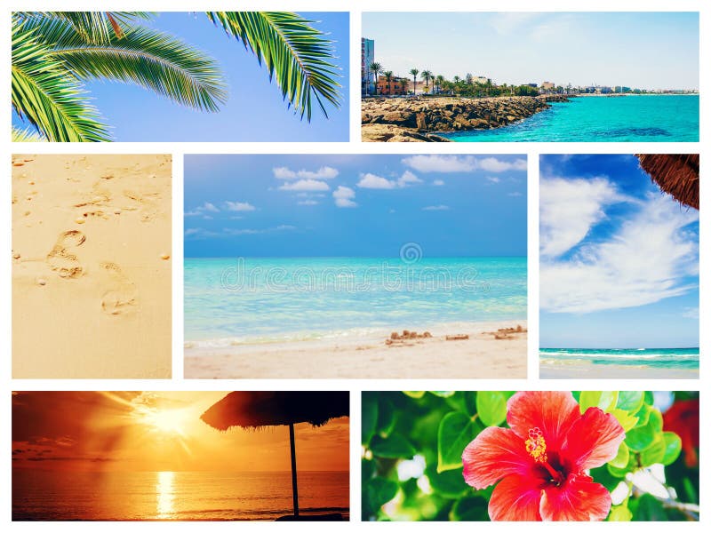 Voyage En Mer De Photo De Collage Photo stock - Image du trame ...