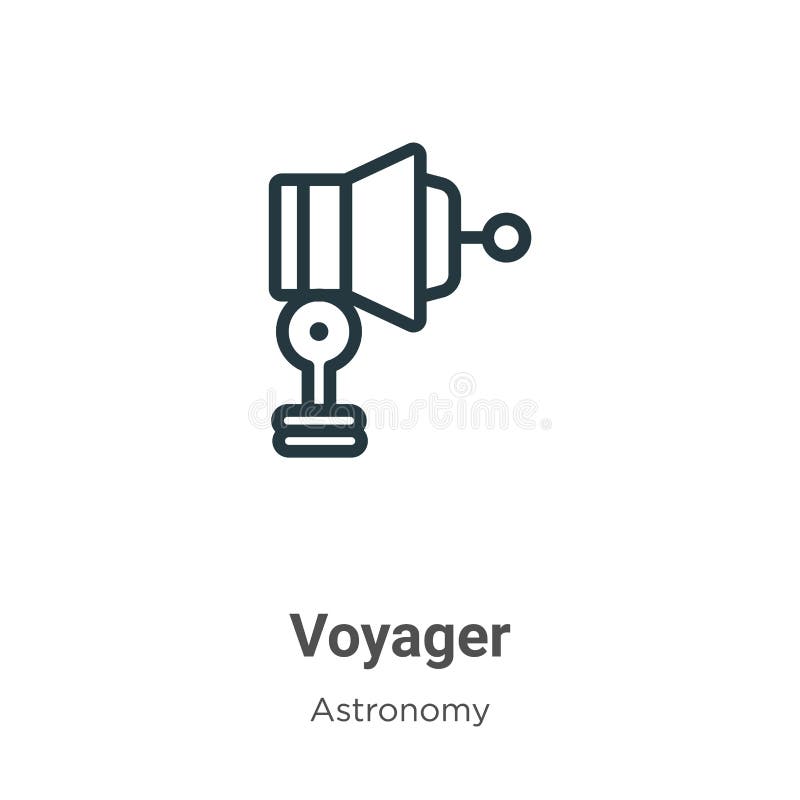 Outline Voyager Vector Icon. Isolated Black Simple Line Element ...