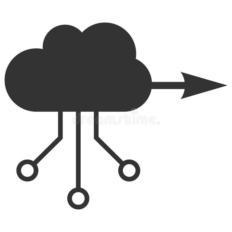 VPN Cloud Vector Icon Flat Illustration Stock Vector - Illustration of ...