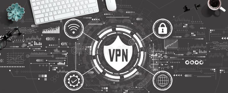 VPN Concept with a Computer Keyboard Stock Photo - Image of network ...
