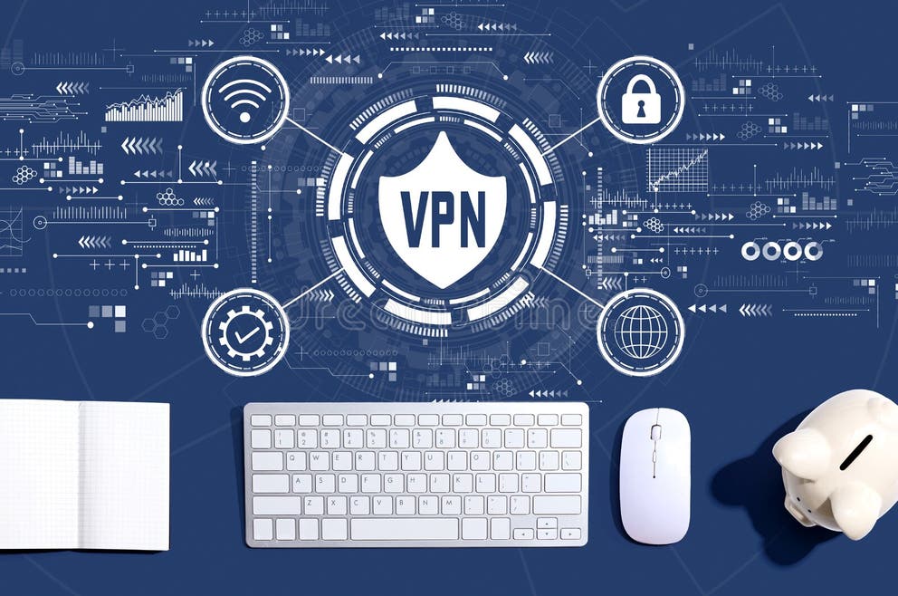 VPN Concept with a Computer Keyboard Stock Photo - Image of internet ...