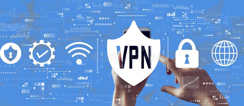 VPN Concept with Smartphone Stock Photo - Image of private, connect ...