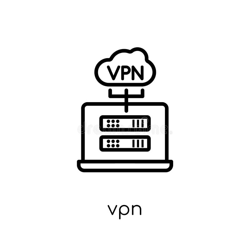 Proxy Server Icon. Trendy Modern Flat Linear Vector Proxy Server Stock ...