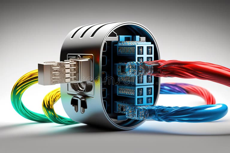 VPN Internet Security Data Protection Concept Network Ethernet Cable ...