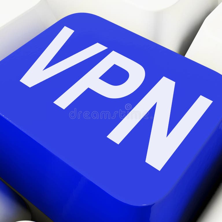 VPN Keys Mean Virtual Private Network Stock Illustration - Illustration ...