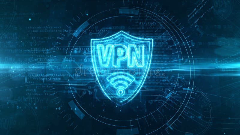 VPN Neon Sign Abstract Animation Stock Footage - Video of safety ...