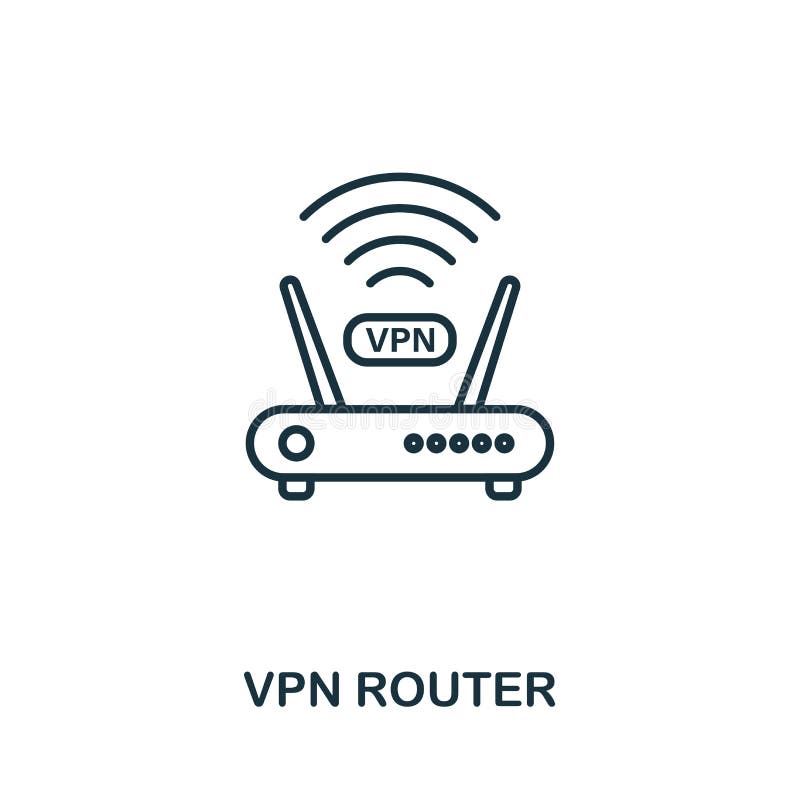 Vpn Router Icon. Simple Element from Icons Collection. Creative Vpn ...