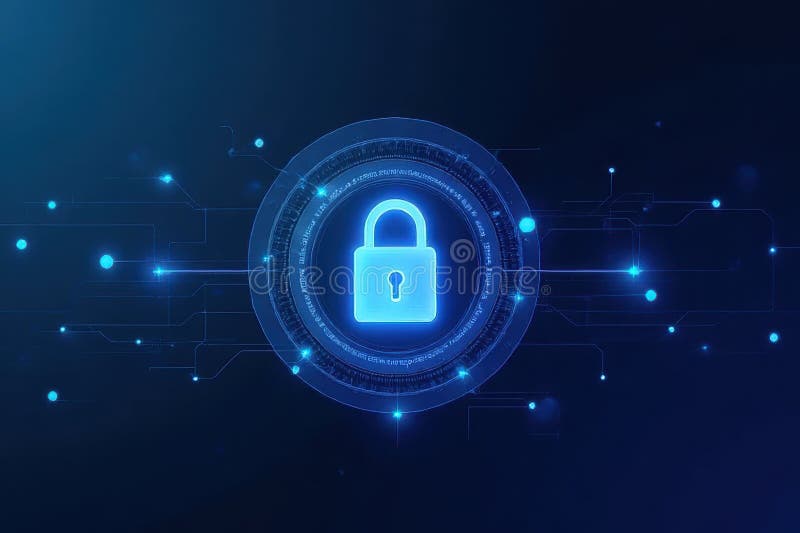 VPN Security Illustrated through Connections Stock Illustration ...