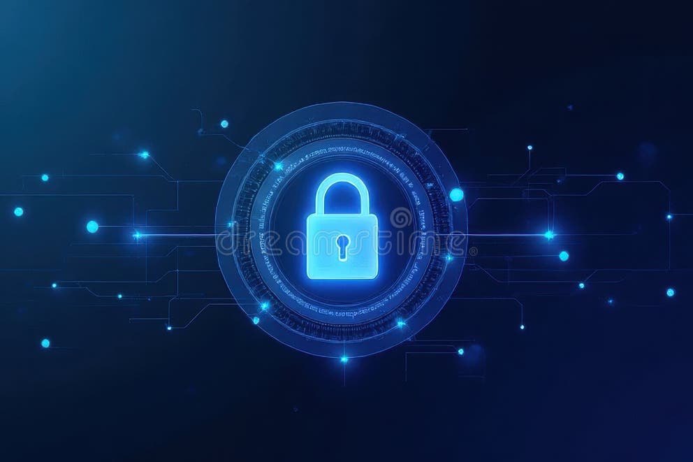 VPN Security Illustrated through Connections Stock Illustration - Illustration of trustworthy ...