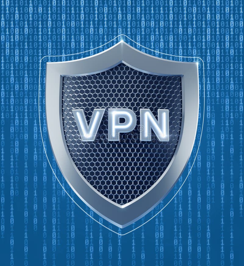 VPN Security stock illustration. Illustration of blue - 234865984