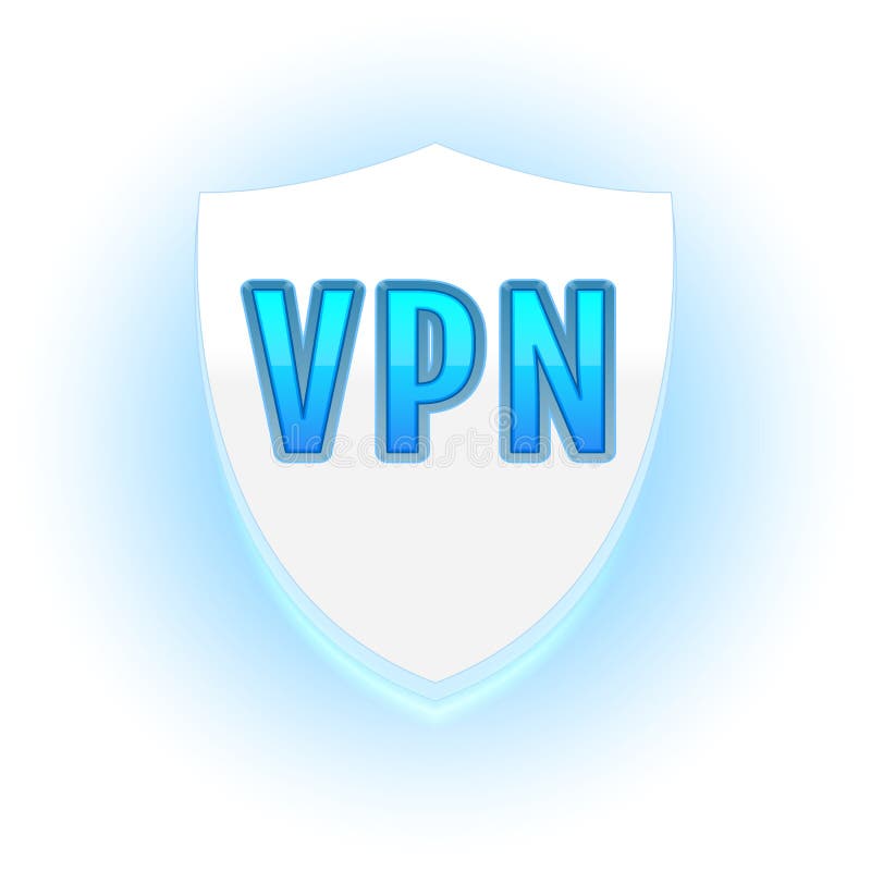 VPN Shield. the Concept of a Secure Vpn Connection Stock Illustration ...