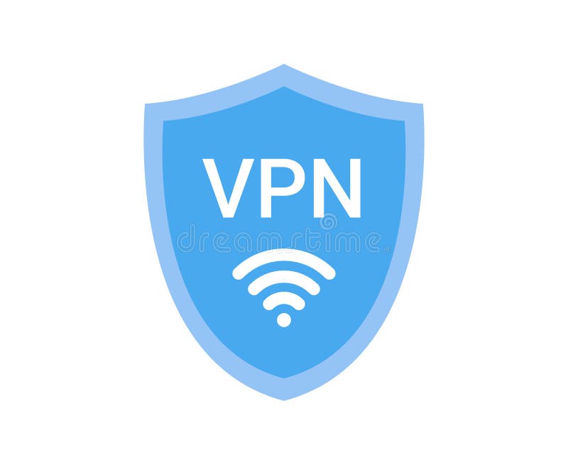 VPN Shield Icon Concept. Sign Vector Wifi Element Stock Vector ...