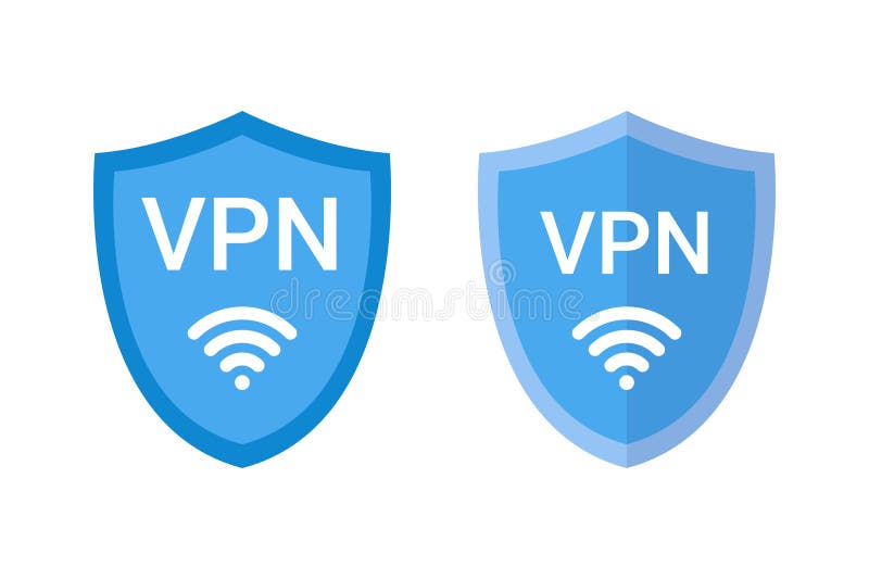 VPN Shield Icon Concept. Sign Vector Wifi Element Stock Vector ...