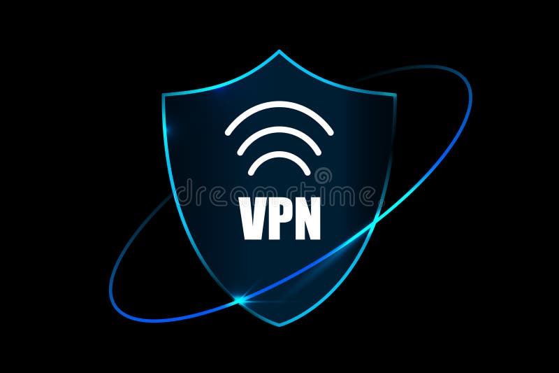 VPN Shield Logo. Security VPN Shield Logotype Stock Illustration ...