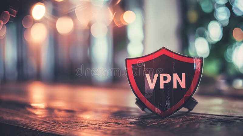 VPN Shield Symbol Representing Online Security in a Modern Digital ...
