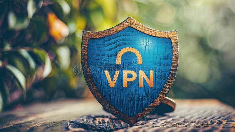 VPN Shield Symbolizing Online Security and Privacy in a Digital ...