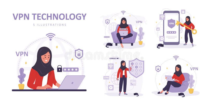 VPN Technology Collection. Islamic Women Using Virtual Private Network ... VPN Technology Collection. Islamic Women Using Virtual Private Network ...