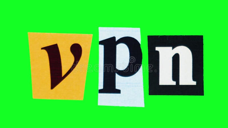 VPN Template Banner Compiled of Crumpling and Unwrapping Paper Letters ...
