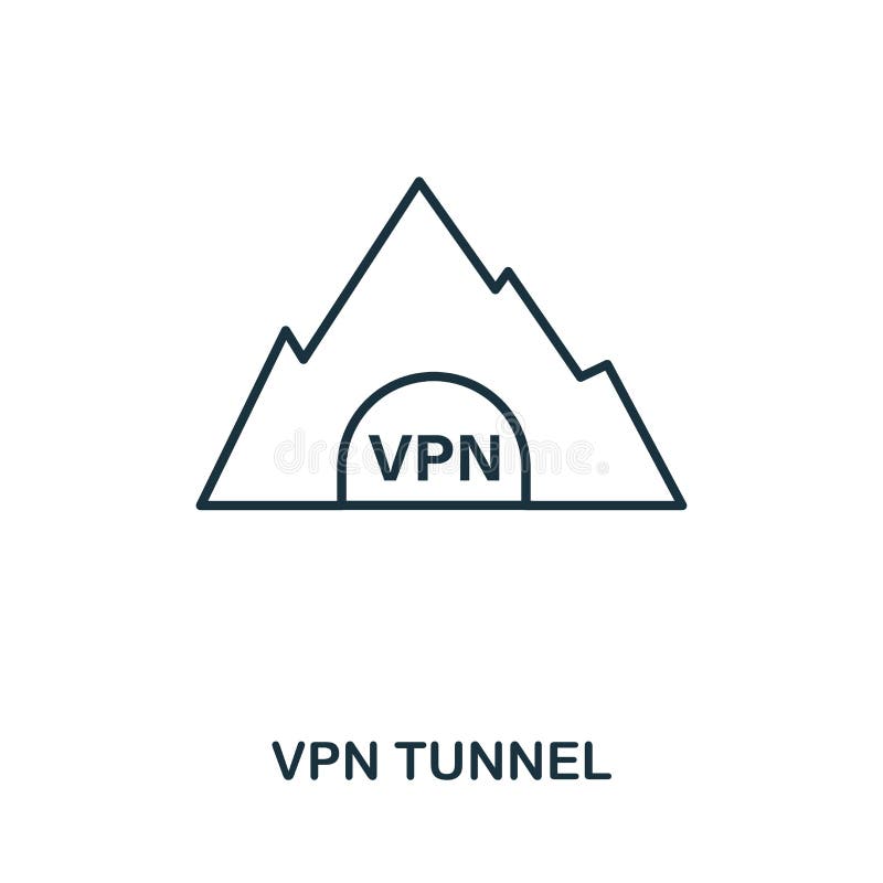 Vpn Tunnel Icon Set. Four Simple Symbols in Diferent Styles from Icons ...