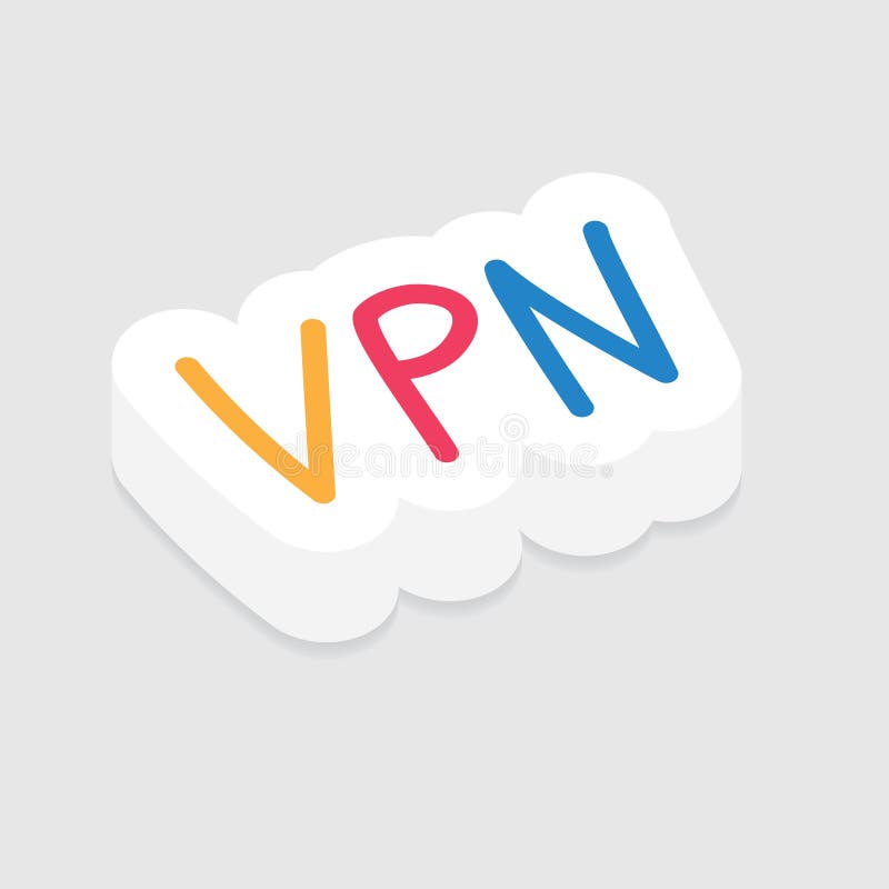 VPN Virtual Private Network Acronym Concept Stock Vector - Illustration ...