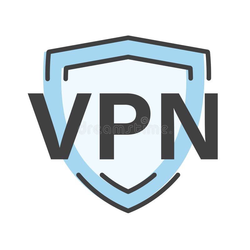 VPN Virtual Private Network Acronym on Shield Icon Stock Vector ...