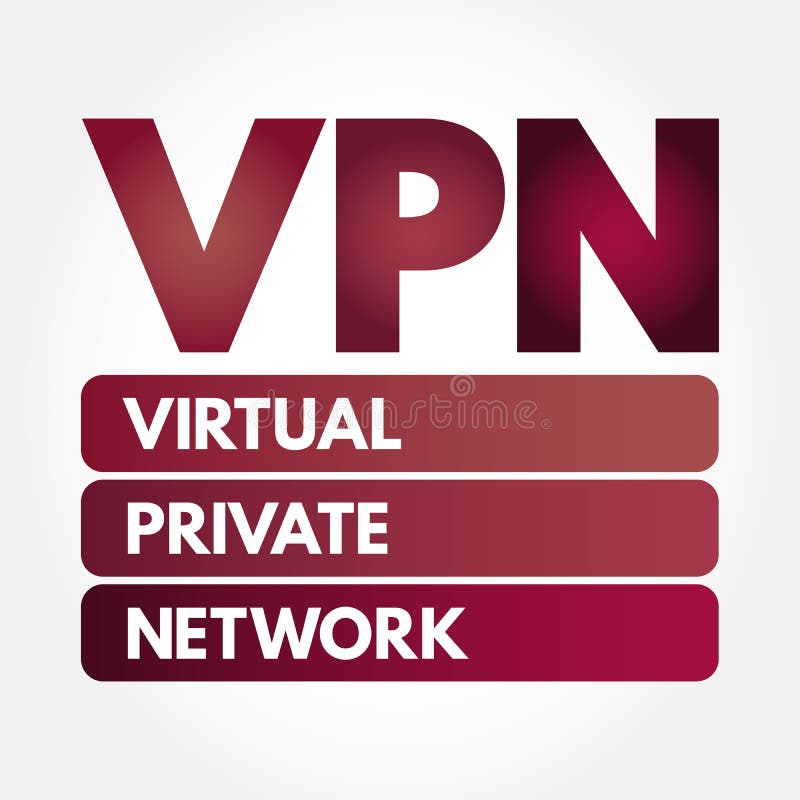 VPN - Virtual Private Network Acronym Stock Illustration - Illustration ...