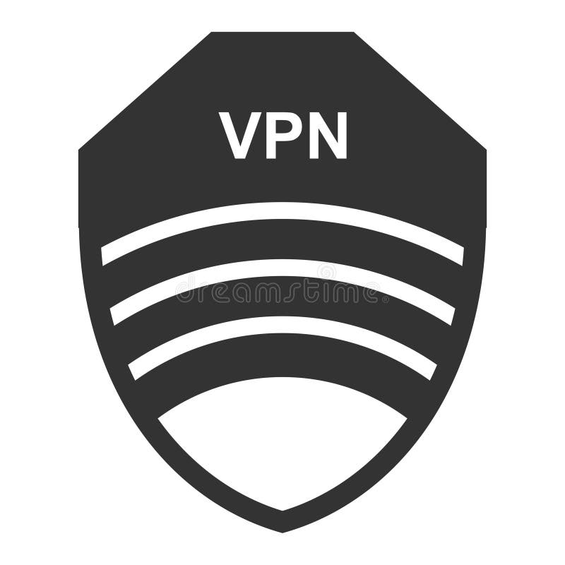 VPN or Virtual Private Network Icon Stock Illustration - Illustration ...