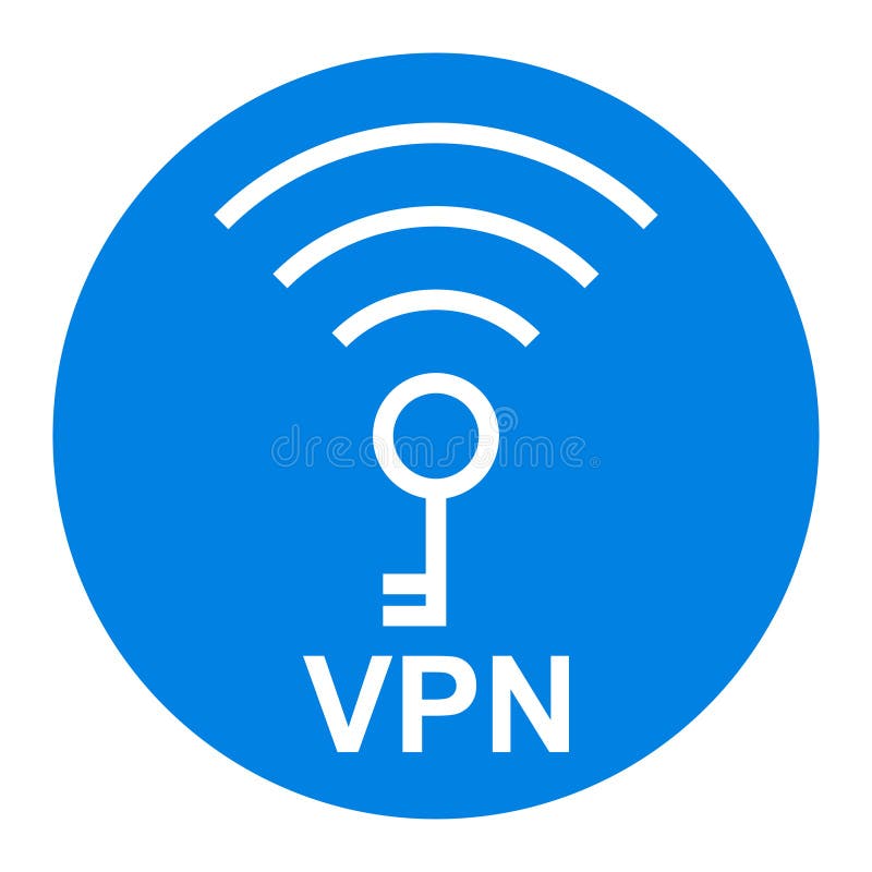 VPN or Virtual Private Network Icon Stock Illustration - Illustration ...