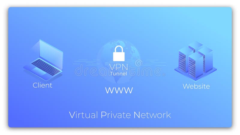 Vector Flat VPN Tunnel Icon Stock Vector - Illustration of path ...