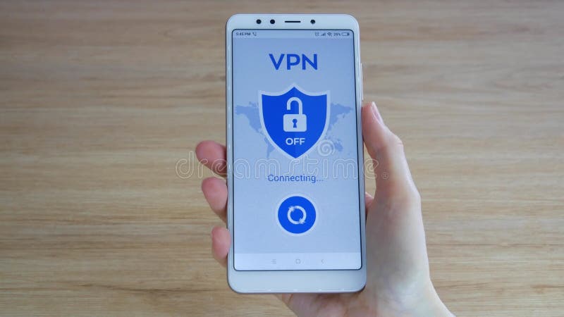 VPN. Virtual Private Network. Turning on VPN on the Smartphone. Data ...