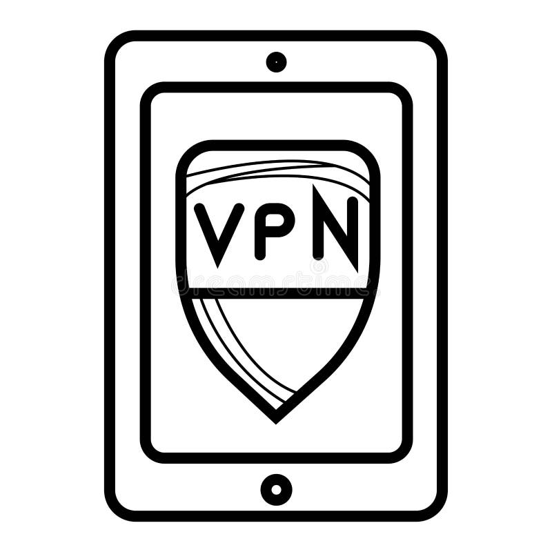 VPN Vitual Private Network Proxy Application on Smartphone Stock ...