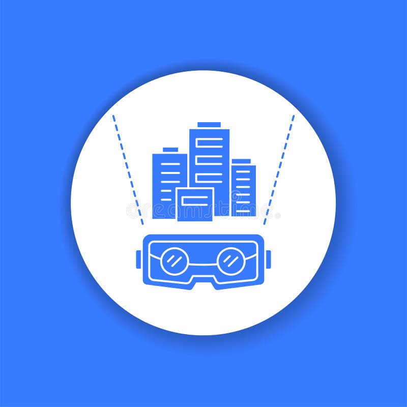 VR Architecture Black Line Icon. Virtual Building Development. Smart ...