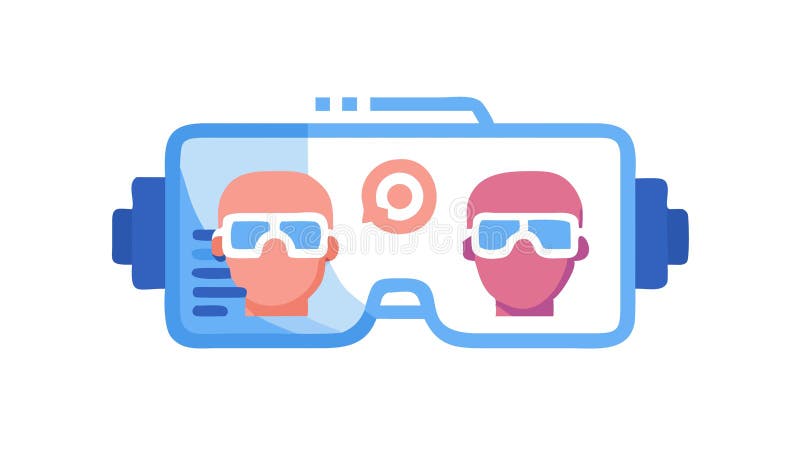 VR Avatar Interaction, Virtual Reality Socializing, Vector Design ...