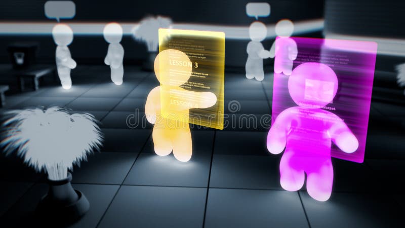 Vr Avatars of the Persons Do E-learning, Distant Education - Industrial ...