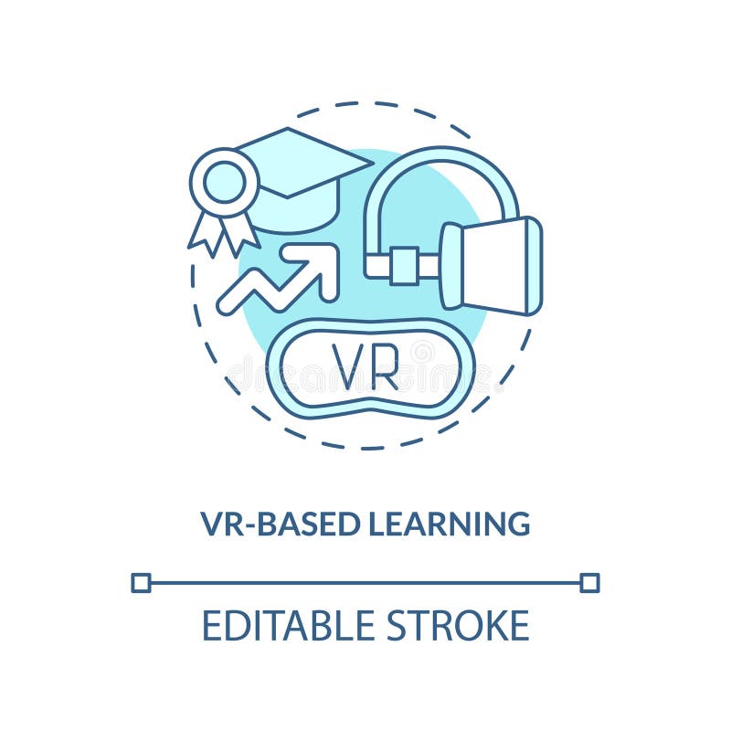 VR Based Learning Turquoise Concept Icon Stock Vector - Illustration of ... VR Based Learning Turquoise Concept Icon Stock Vector - Illustration of ...
