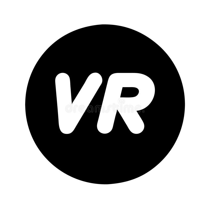 VR Black Circle Vector for Virtual Reality Applications and Design ...