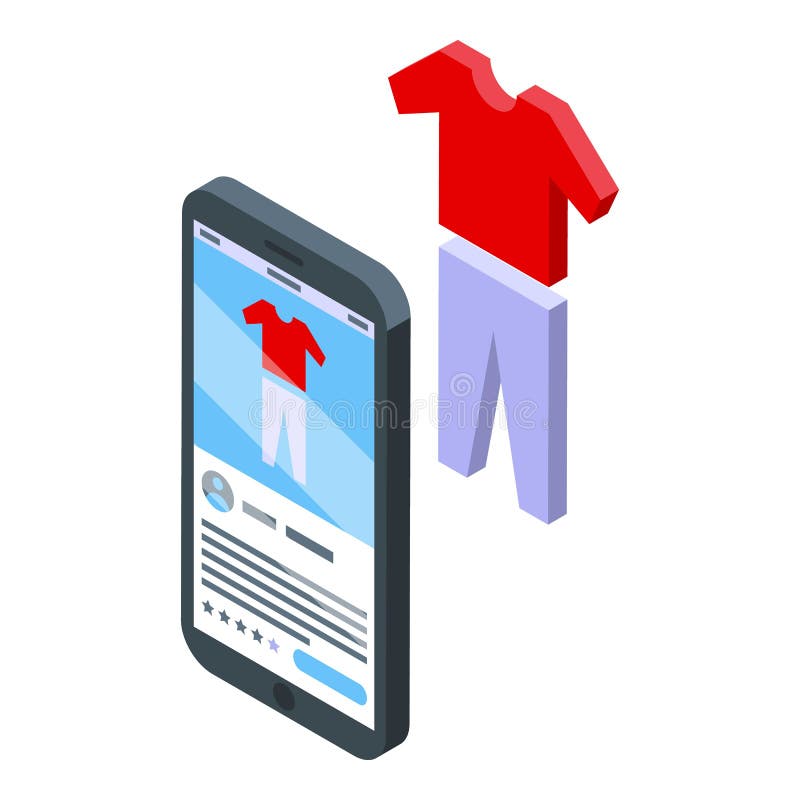 Vr Clothes Shop Icon Isometric Vector. Digital Tech Stock Vector ...