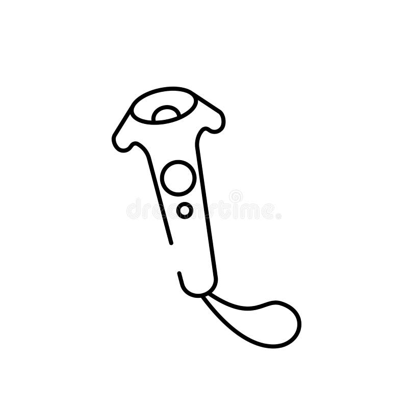 Vr Controller Icon. Simple Vector Line Icon. EPS 10 Stock Vector ...