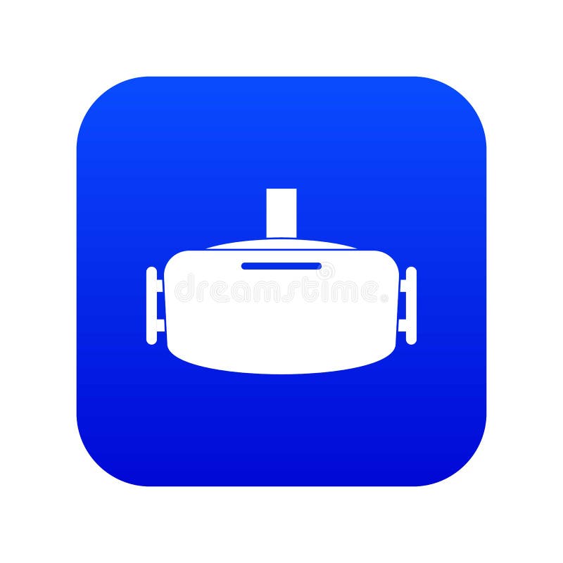 Vr Device Icon Digital Blue Stock Vector - Illustration of optical ...