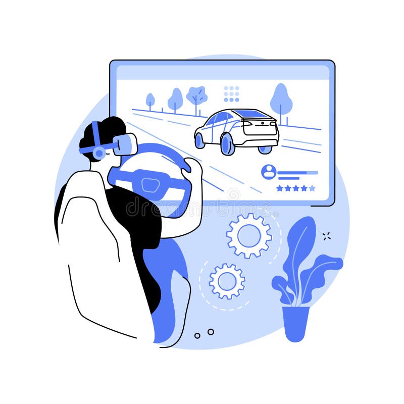 VR in Entertainment Isolated Cartoon Vector Illustrations. Stock Vector ...