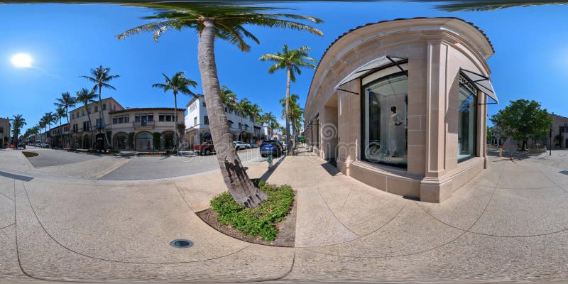 360 VR Equirectangular Photo of Chanel on Worth Avenue Editorial Photo ...