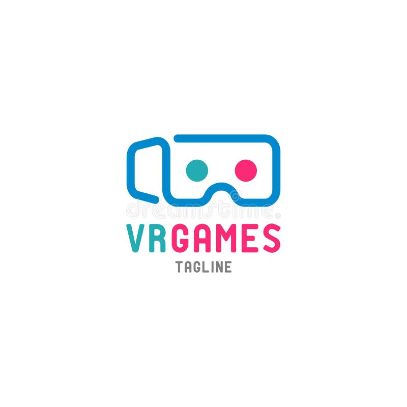 VR Games Logo Template, Monoline VR Logo Design Stock Vector ...