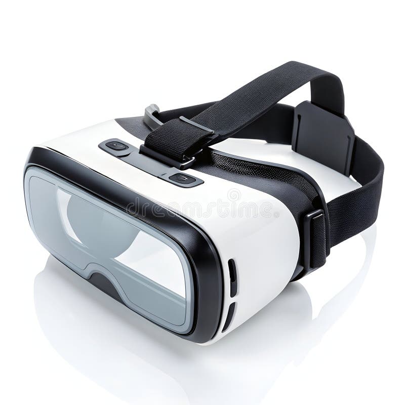 VR Glasses 3D Icon, Virtual Reality Headset Symbol Isolated on White ...