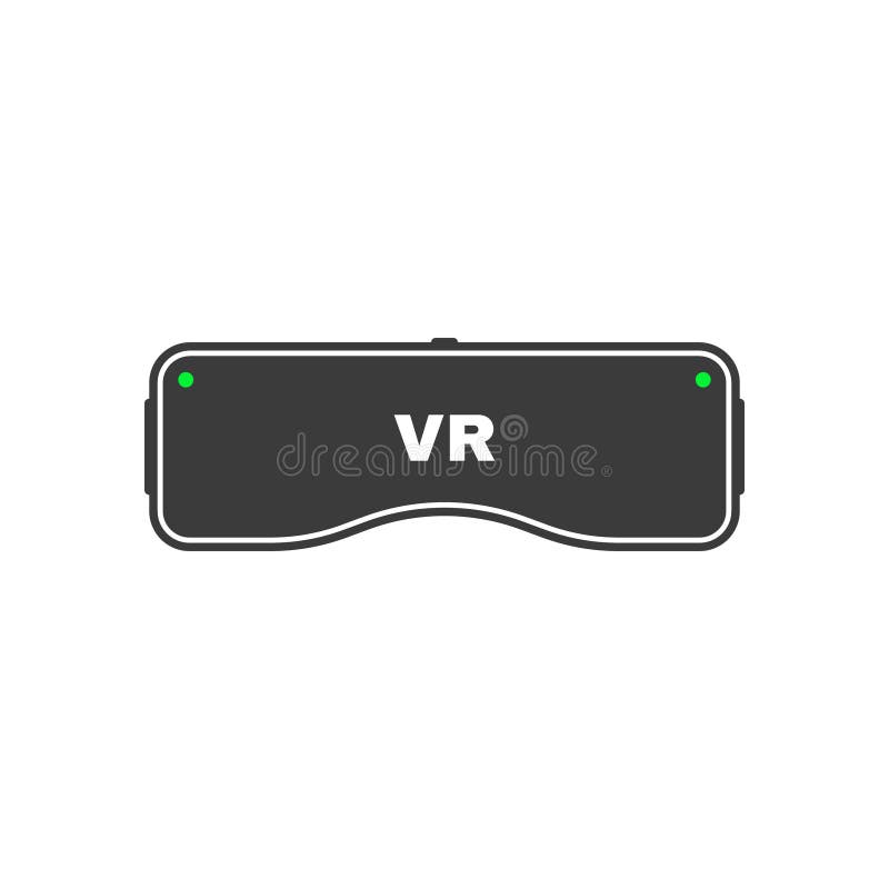 Vr Glasses Flat Icon. Vr Goggles Device for Computer Game. Headset of ...